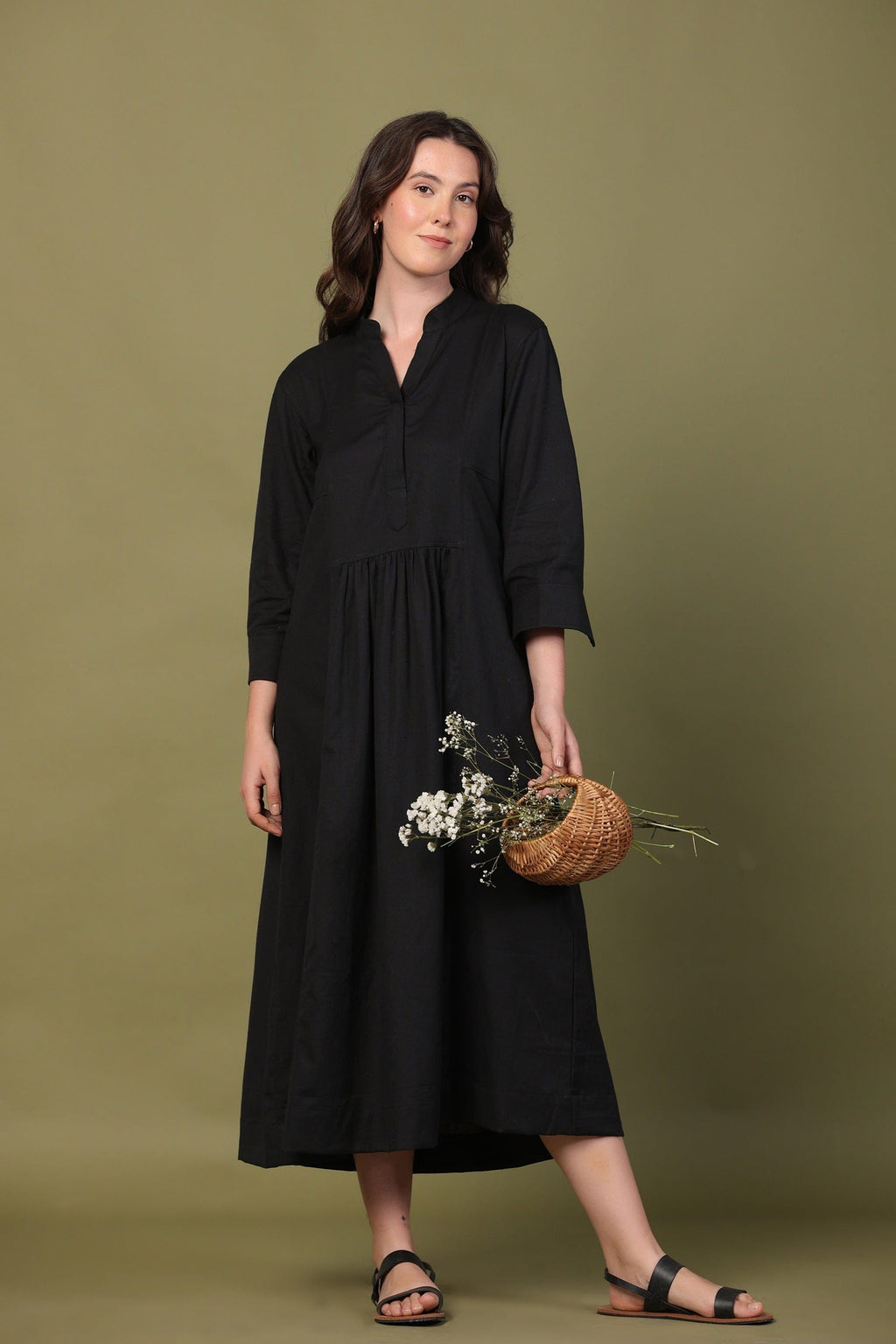 Elizabeth Dress in Black – Pana Mina